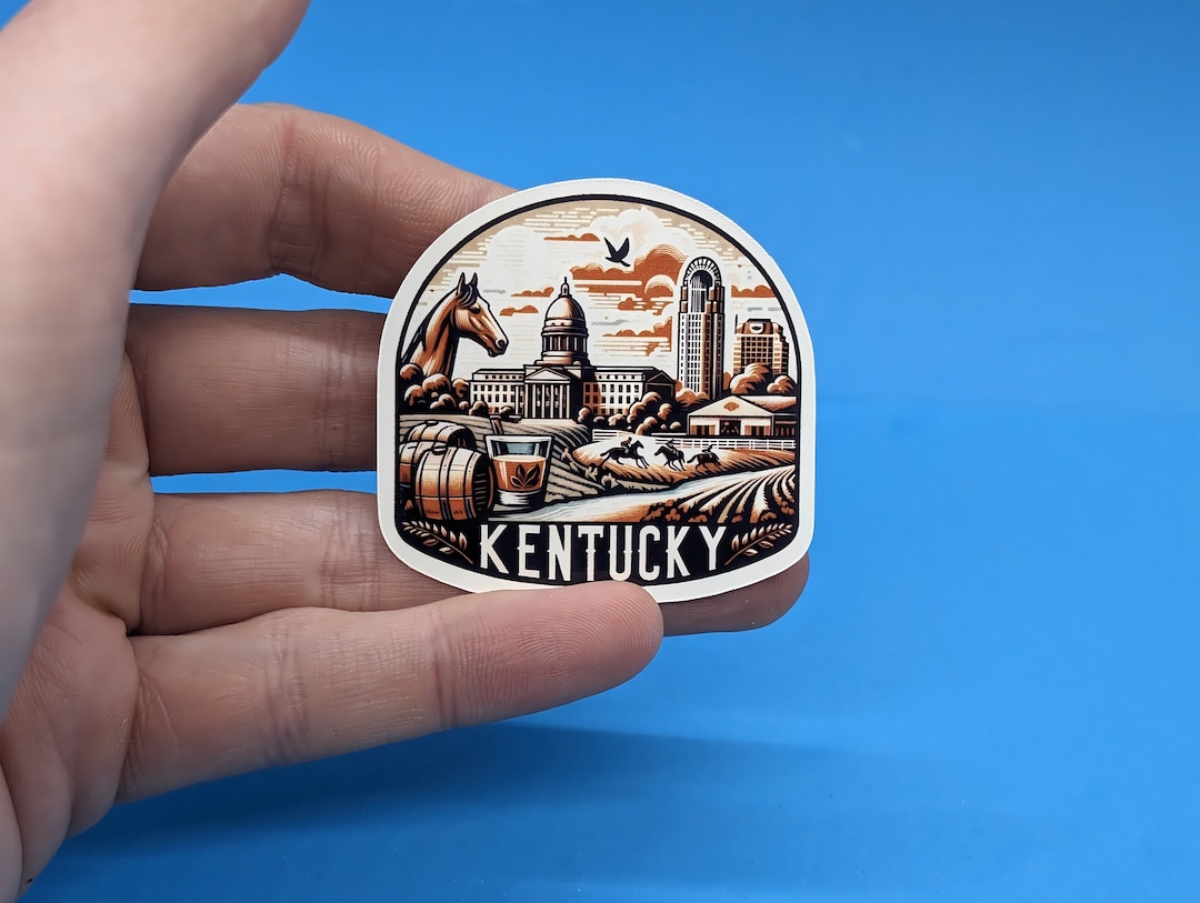 Kentucky Travel Sticker // State Decal for Suitcase, Laptop, Car or ...