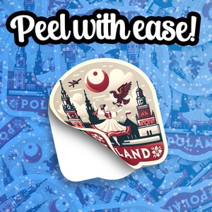 Poland Travel Sticker // Polish Decal for Suitcase, Laptop, Car or ...