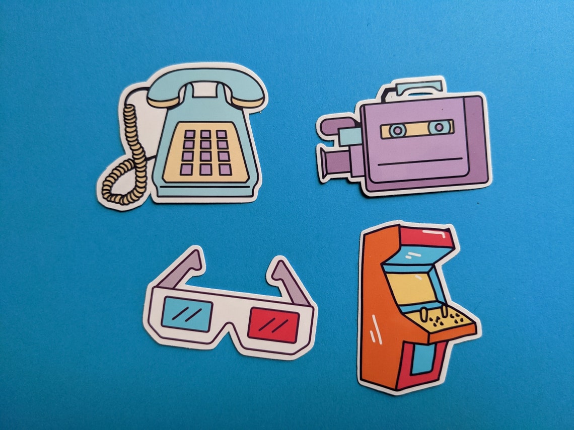 80s Aesthetic Sticker Set 20 Stickers 80s Party 80s - Etsy