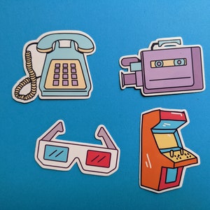 80s Aesthetic Sticker Set | 20 Stickers | 80s Party, 80s Stickers, 80s ...