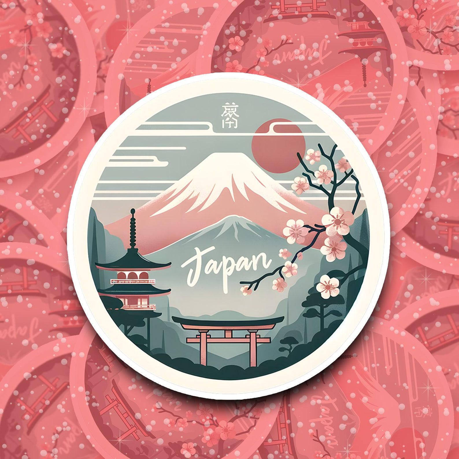 Japan Travel Sticker // Decal for Suitcase, Laptop, Car or Water Bottle ...