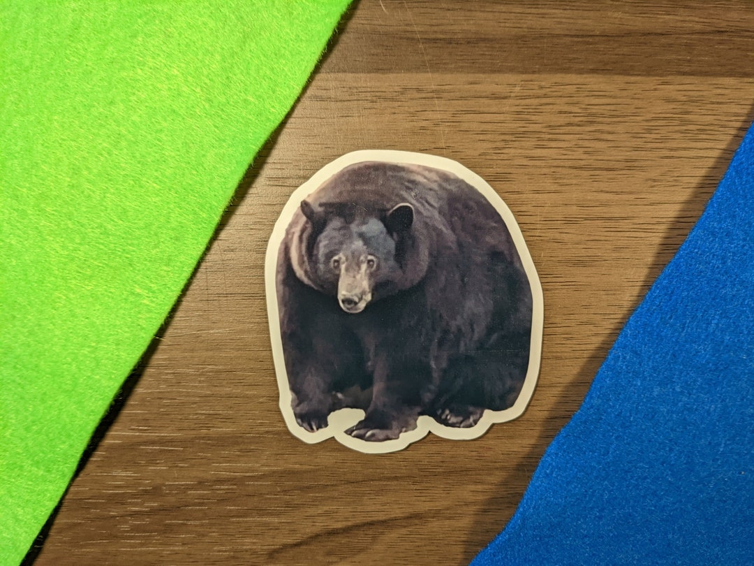 Hank the Tank Fat Bear Sticker Bear Sticker Laptop Sticker Phone ...