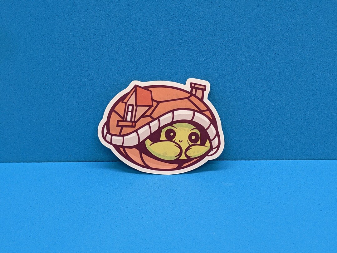 Shy and Proud: Cute Introvert Turtle Sticker - Etsy