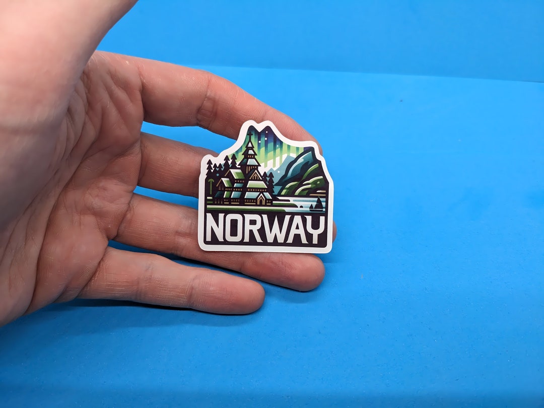 Norway Travel Sticker // Norwegian Decal for Suitcase, Laptop, Car or ...
