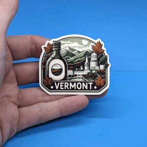 Vermont Travel Sticker // US State Decal for Suitcase, Laptop, Car or ...