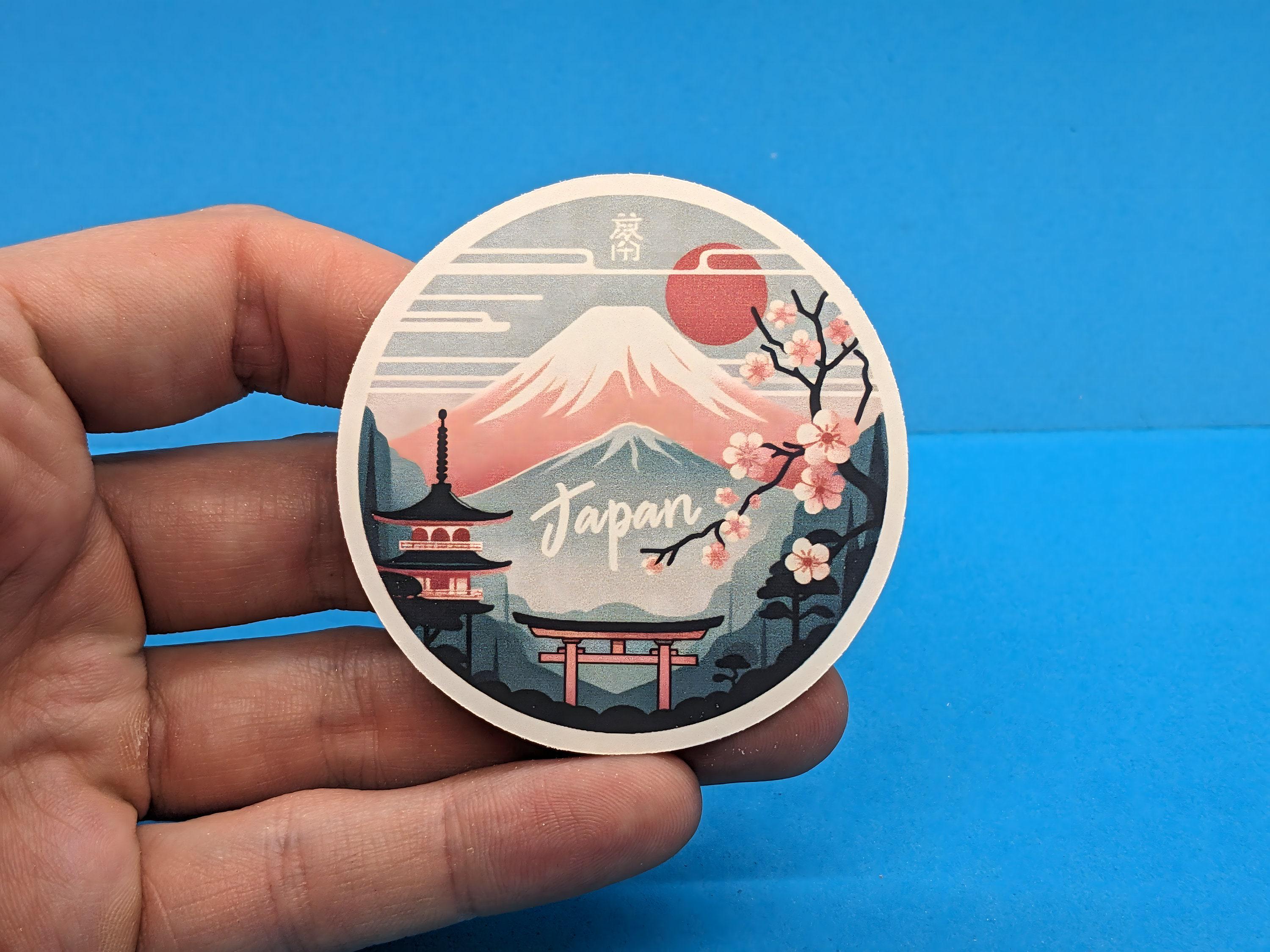 Japan Travel Sticker // Decal for Suitcase, Laptop, Car or Water Bottle ...