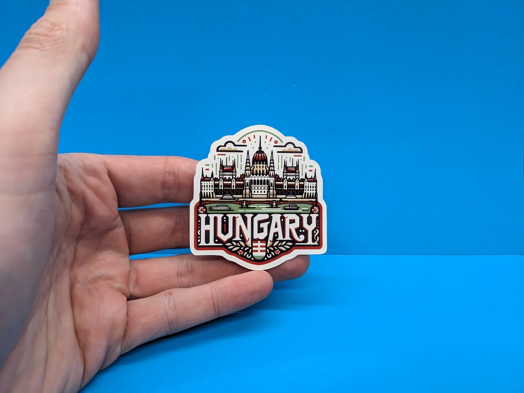 Hungary Travel Sticker // Hungarian Decal for Suitcase, Laptop, Car or ...