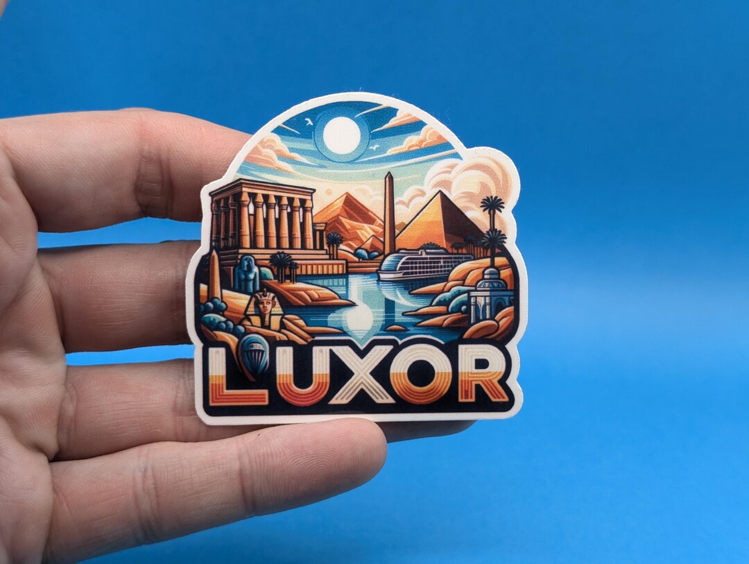 Luxor Egypt Travel Sticker // Decal for Suitcase, Laptop, Car or Water ...
