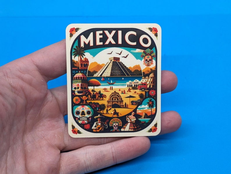 Mexico Travel Sticker 002 // Decal for Suitcase, Laptop, Car or Water ...
