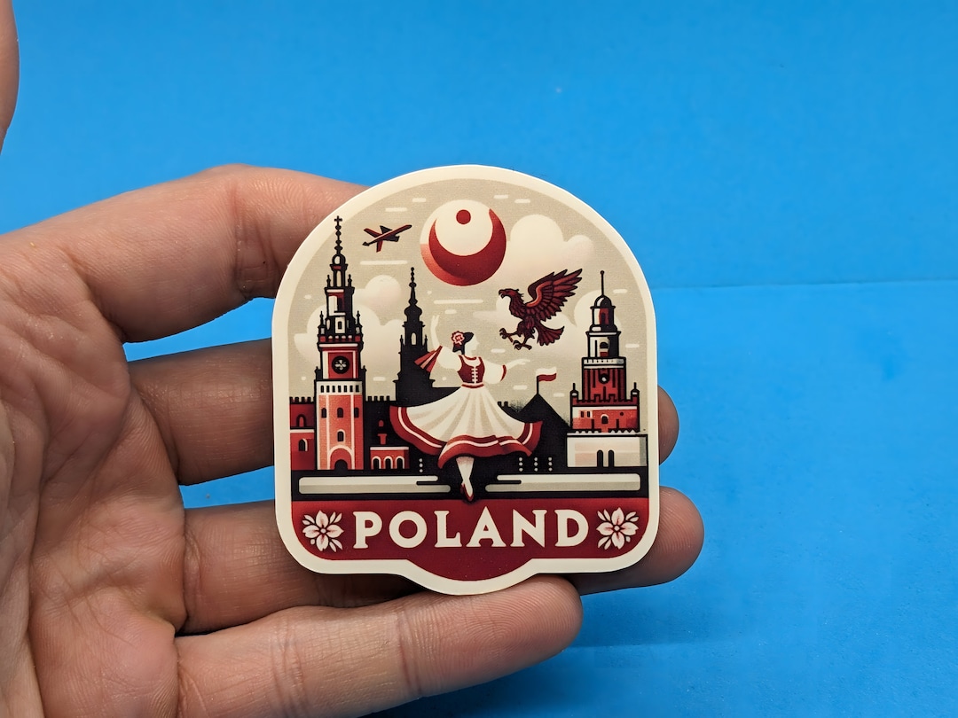 Poland Travel Sticker // Polish Decal for Suitcase, Laptop, Car or ...