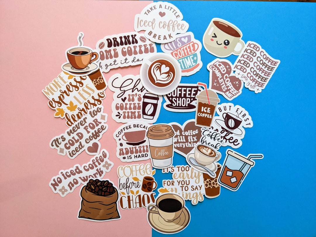Coffee Lover Sticker Pack | Coffee Stickers, Coffee Lovers, Barista ...
