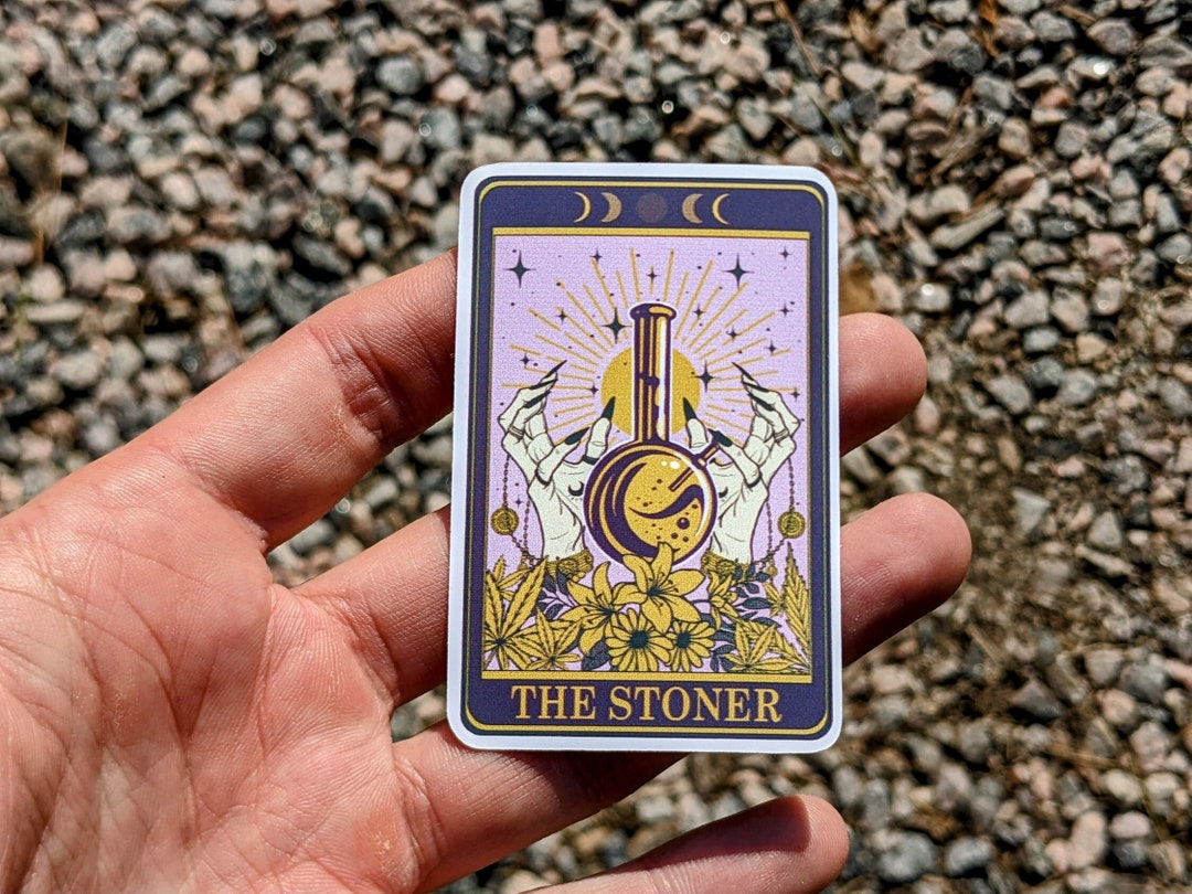Bong Tarot Card Sticker - 'the Stoner' - Cute Spiritual Decal for ...