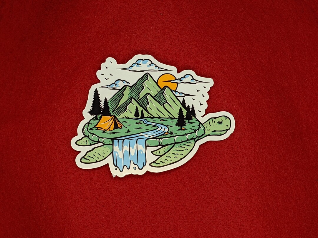 Nature Turtle | Vinyl Sticker | Turtle Stickers, Nature Stickers ...