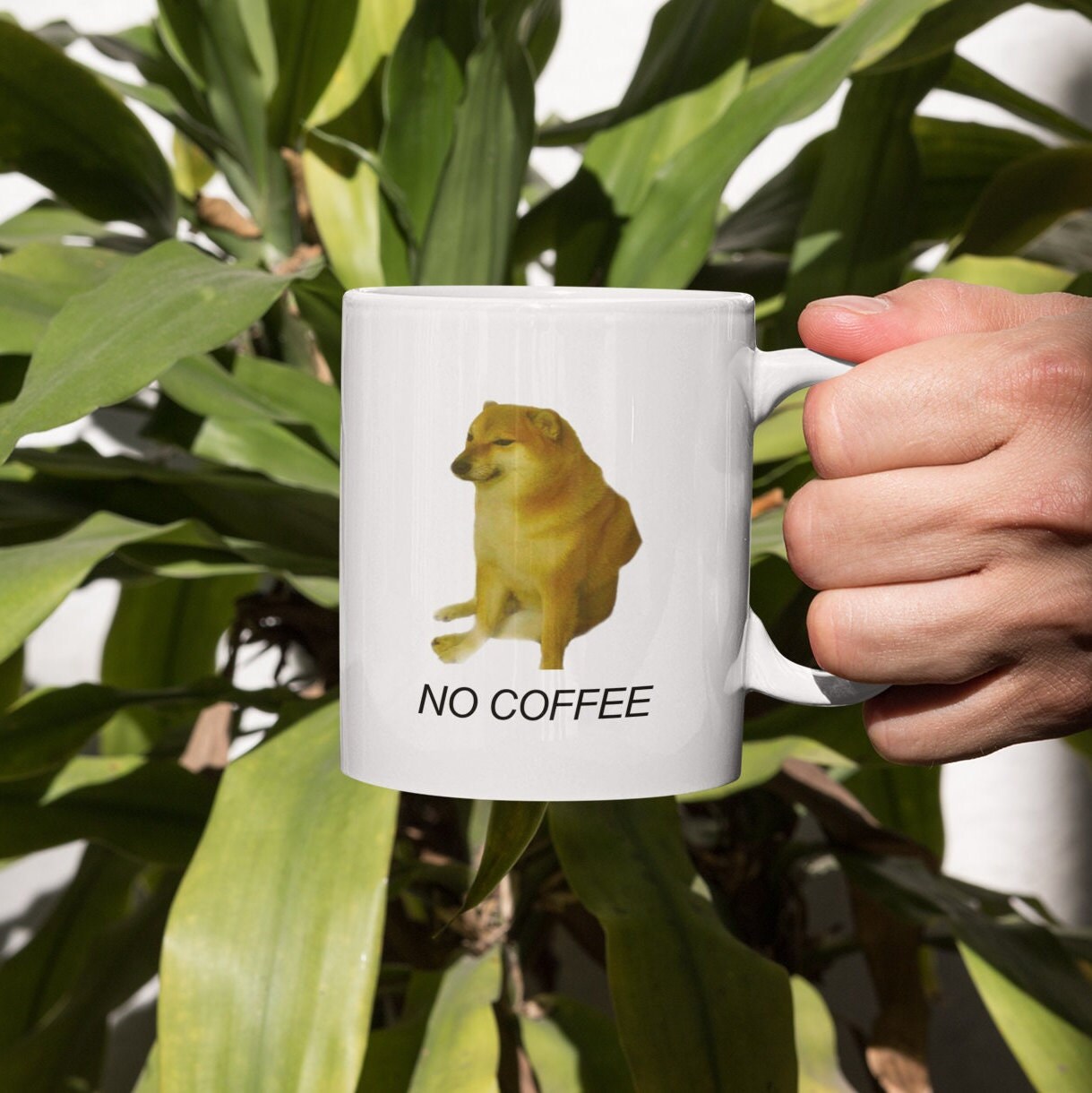 Swole Doge Vs Cheems Meme Coffee Mug Funny Dog Gift Doge - Etsy