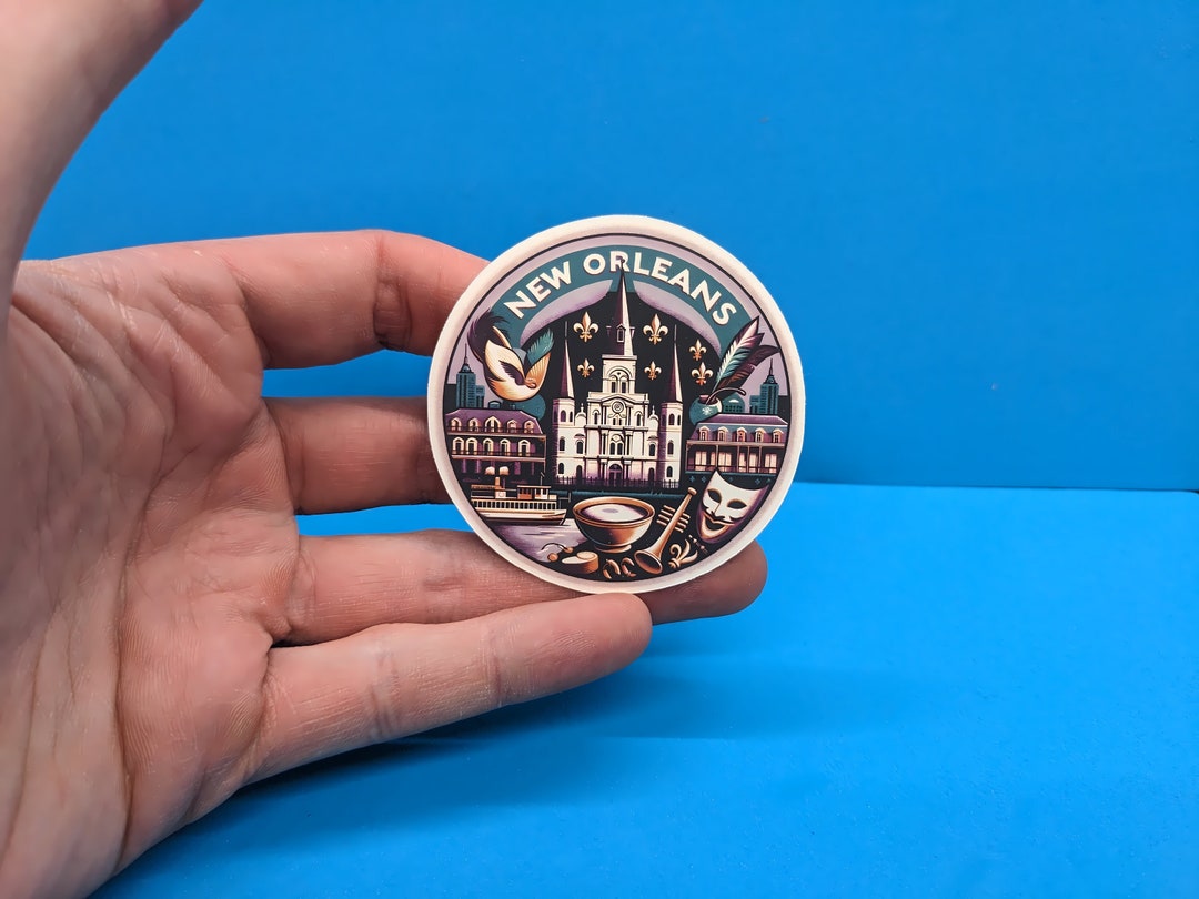 New Orleans Travel Sticker - Decal for Suitcase Laptop Car Water Bottle ...