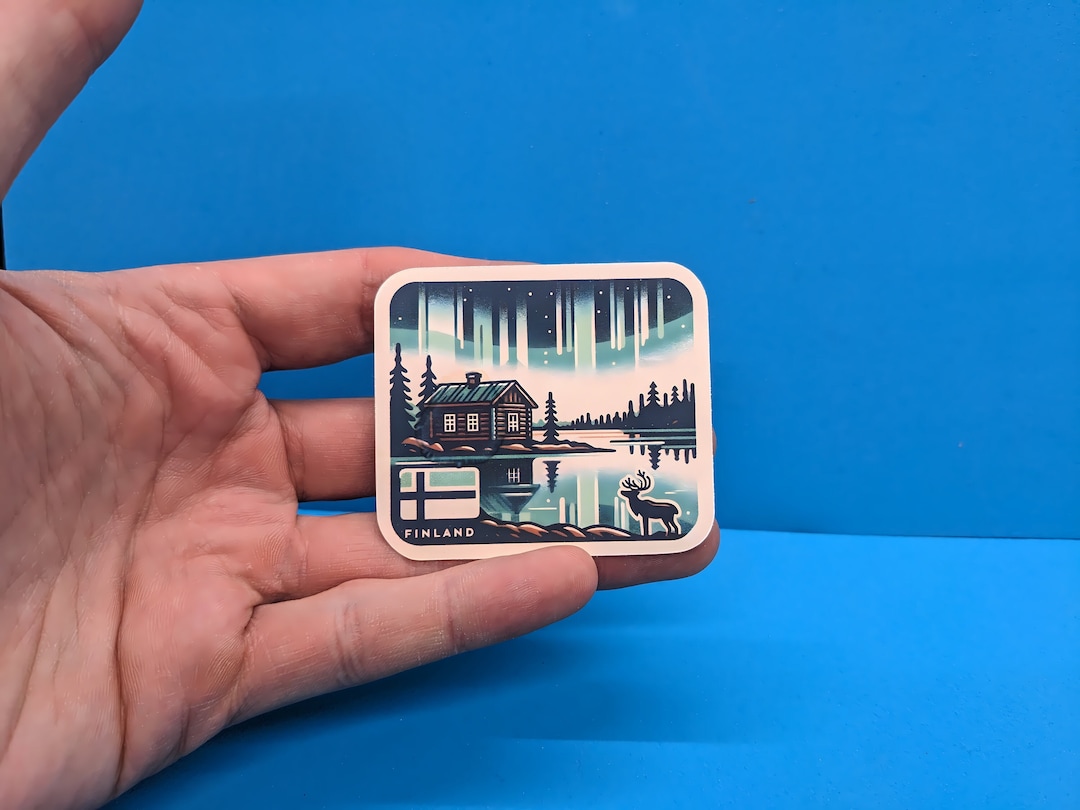 Finland Travel Sticker // Decal for Suitcase, Laptop, Car or Water ...