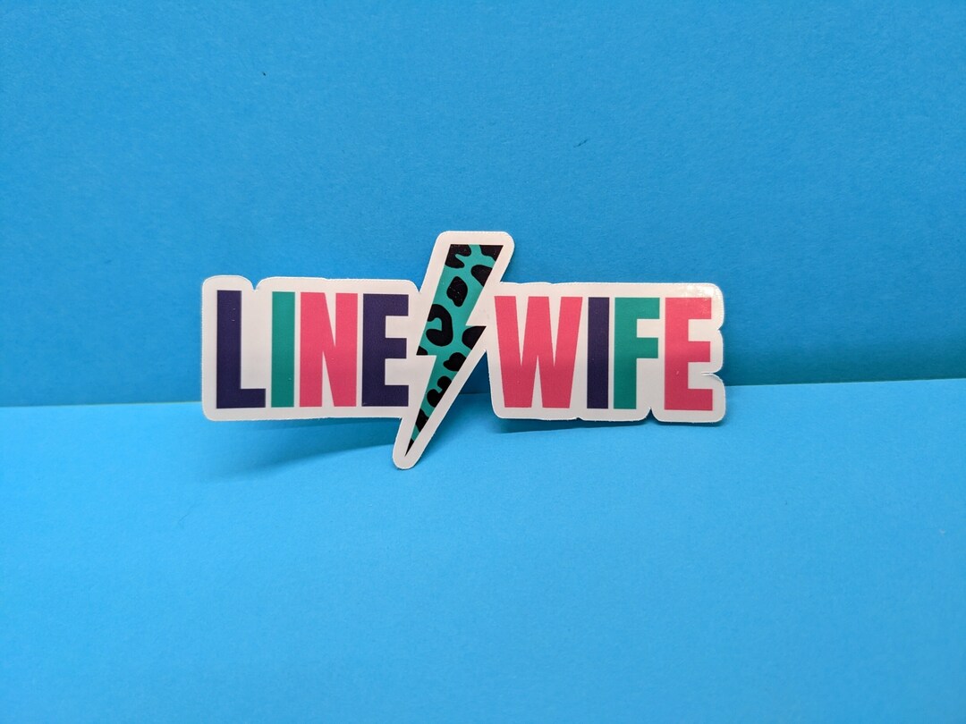 Line Wife Sticker | Vinyl Sticker - Etsy