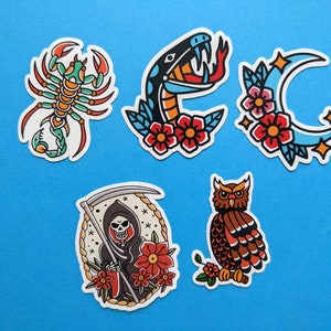 Tattoo Flash Sticker Pack | 20 Tattoo Stickers | Traditional Style ...