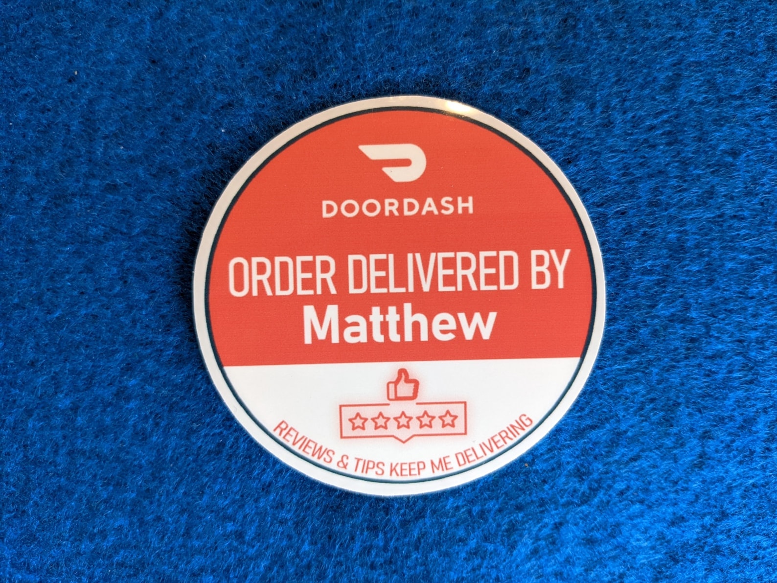 Custom Personalized Doordash Stickers 3.5x1.5 or | Etsy