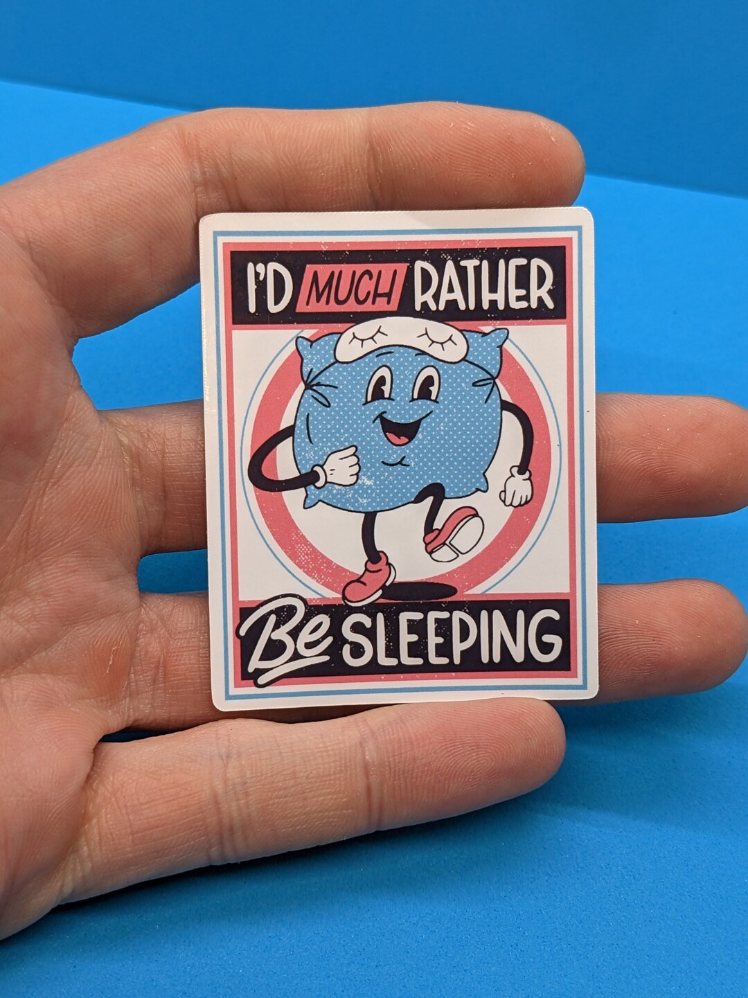 Nap Enthusiast: 'rather Be Sleeping' Sticker | Introvert Sticker ...
