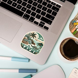 Fiji Travel Sticker // Decal for Suitcase, Laptop, Car or Water Bottle ...
