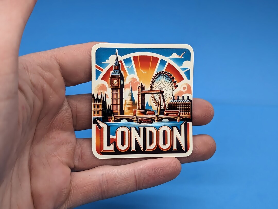 London Travel Sticker #002 // London Decal for Suitcase, Laptop, Car or ...
