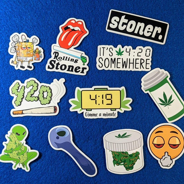 Stoner Stickers - Etsy UK