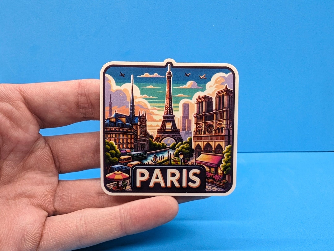 Paris Travel Sticker #002 // France Decal for Suitcase, Laptop, Car or ...