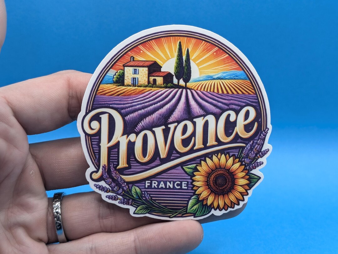 Provence Travel Sticker // France Decal for Suitcase, Laptop, Car or ...