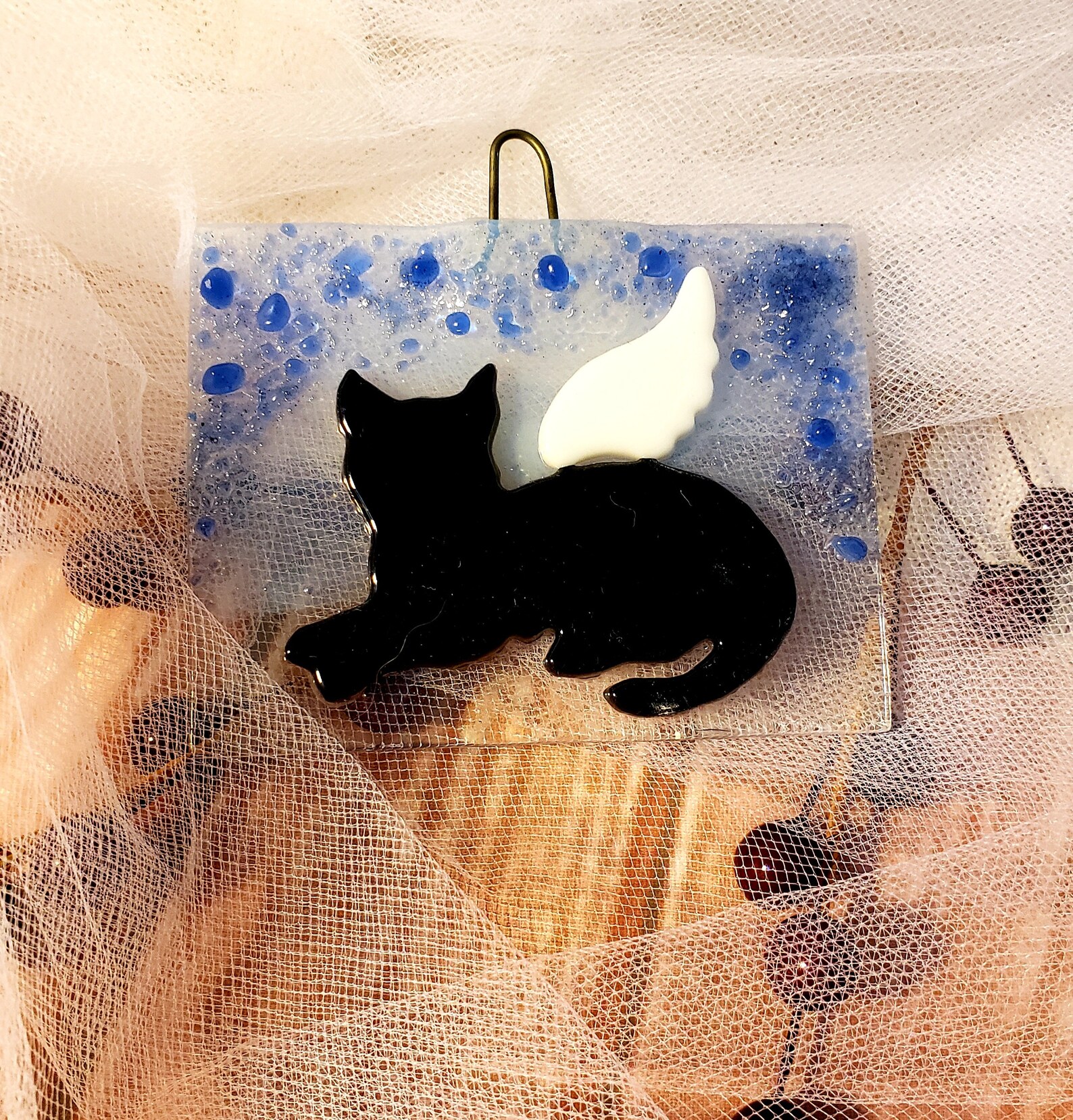 Pet Ornament Memorial Rainbow Bridge Paw Print or Heart - Etsy