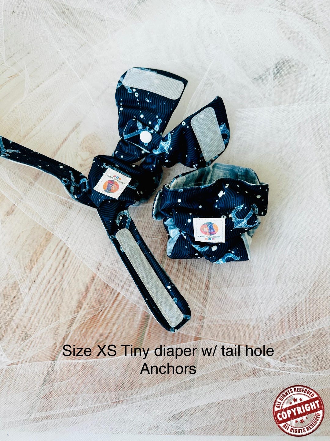 XS Cat Diaper: Waterproof Reusable Kitten Nappy With Tail Access - Etsy