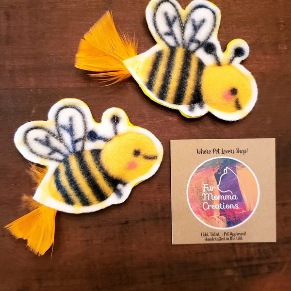 Bumble Bee Cat Toy - Etsy