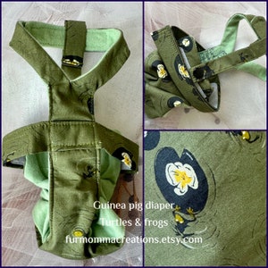 Guinea Pig Cavy Diaper With Bib / Collar Waterproof Designed - Etsy