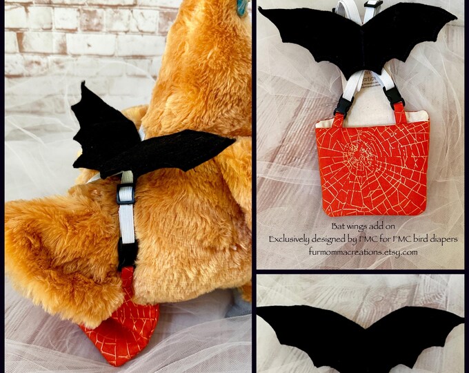Bat Wings Halloween Costume Add on for Your Chicken Diapers / Duck ...