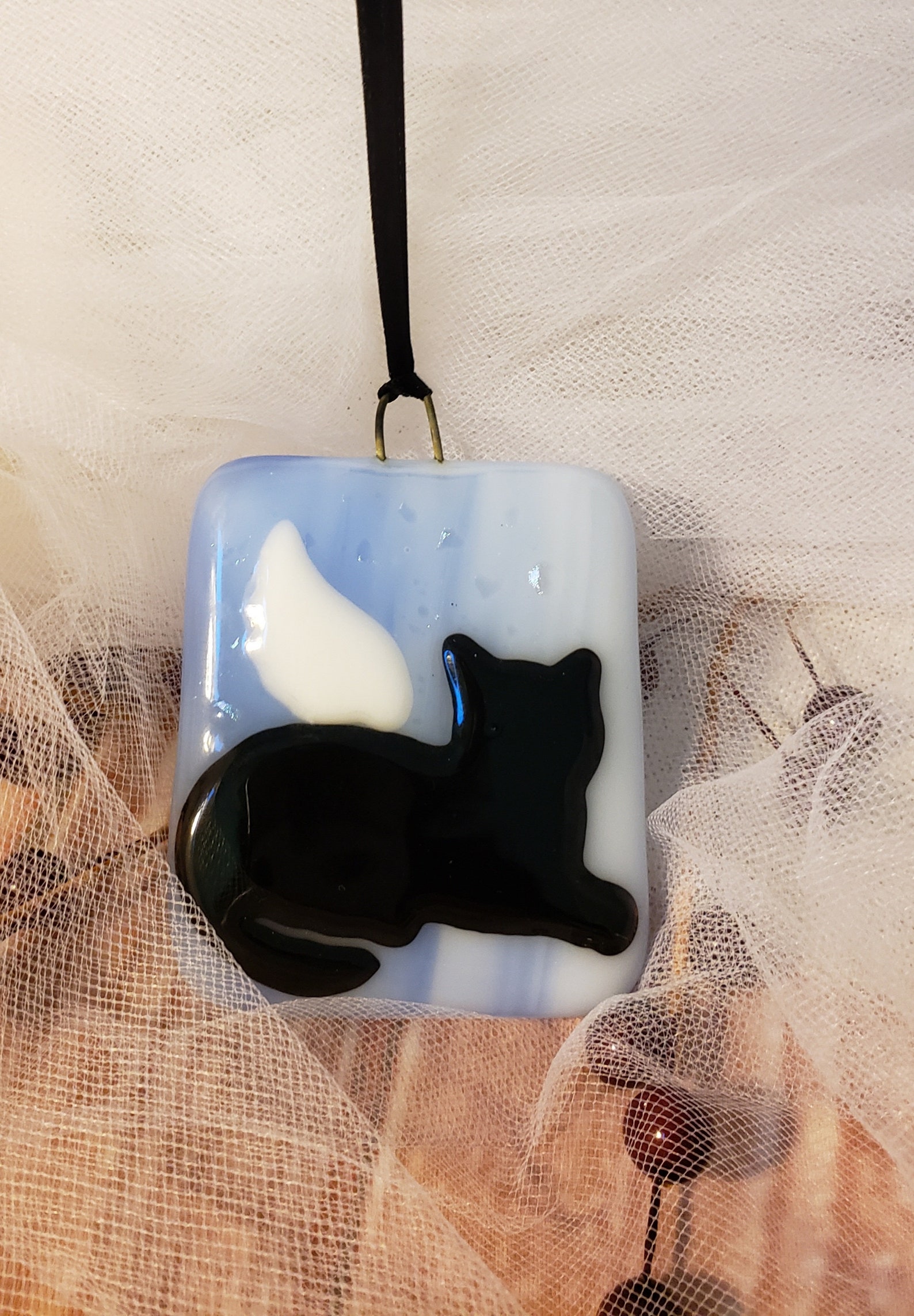 Pet Ornament Memorial Rainbow Bridge Paw Print or Heart - Etsy