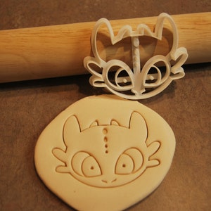 Cute Toothless Light Fury Dragon Cookie Cutter - Etsy