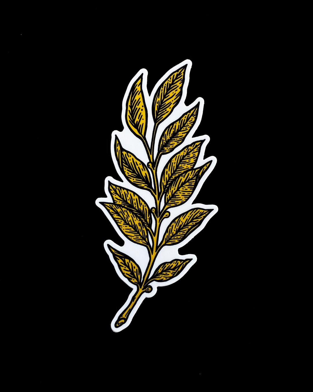 Laurel Sticker Yellow - Etsy