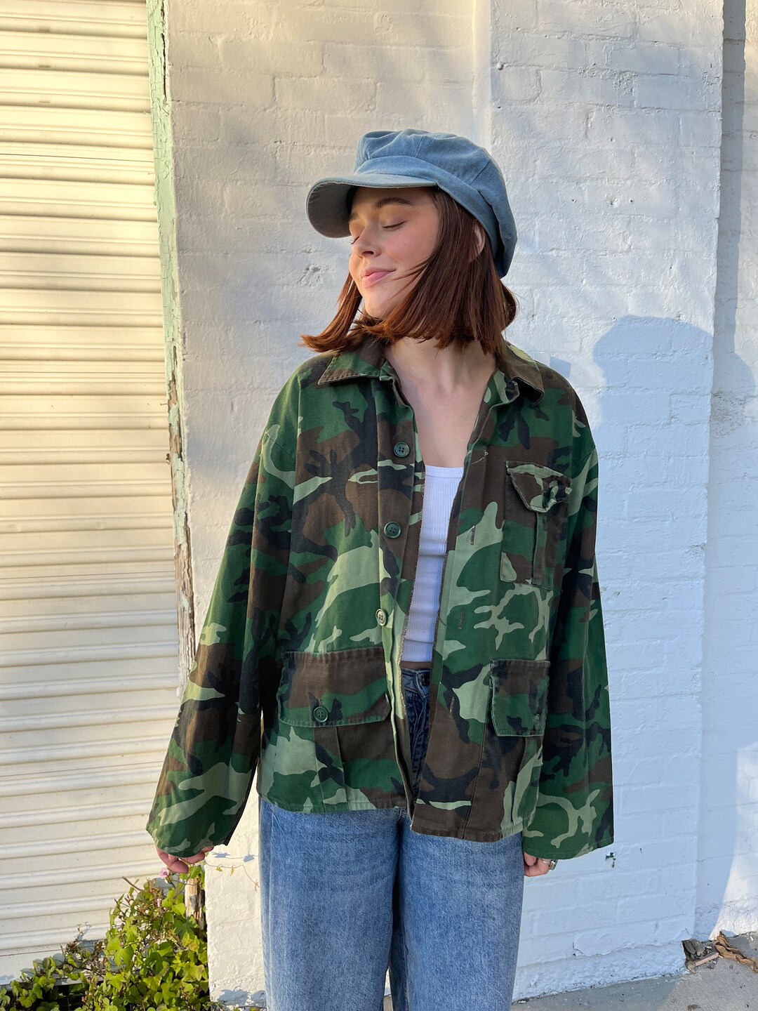 Vintage Camo Jacket lightweight & Soft - Etsy
