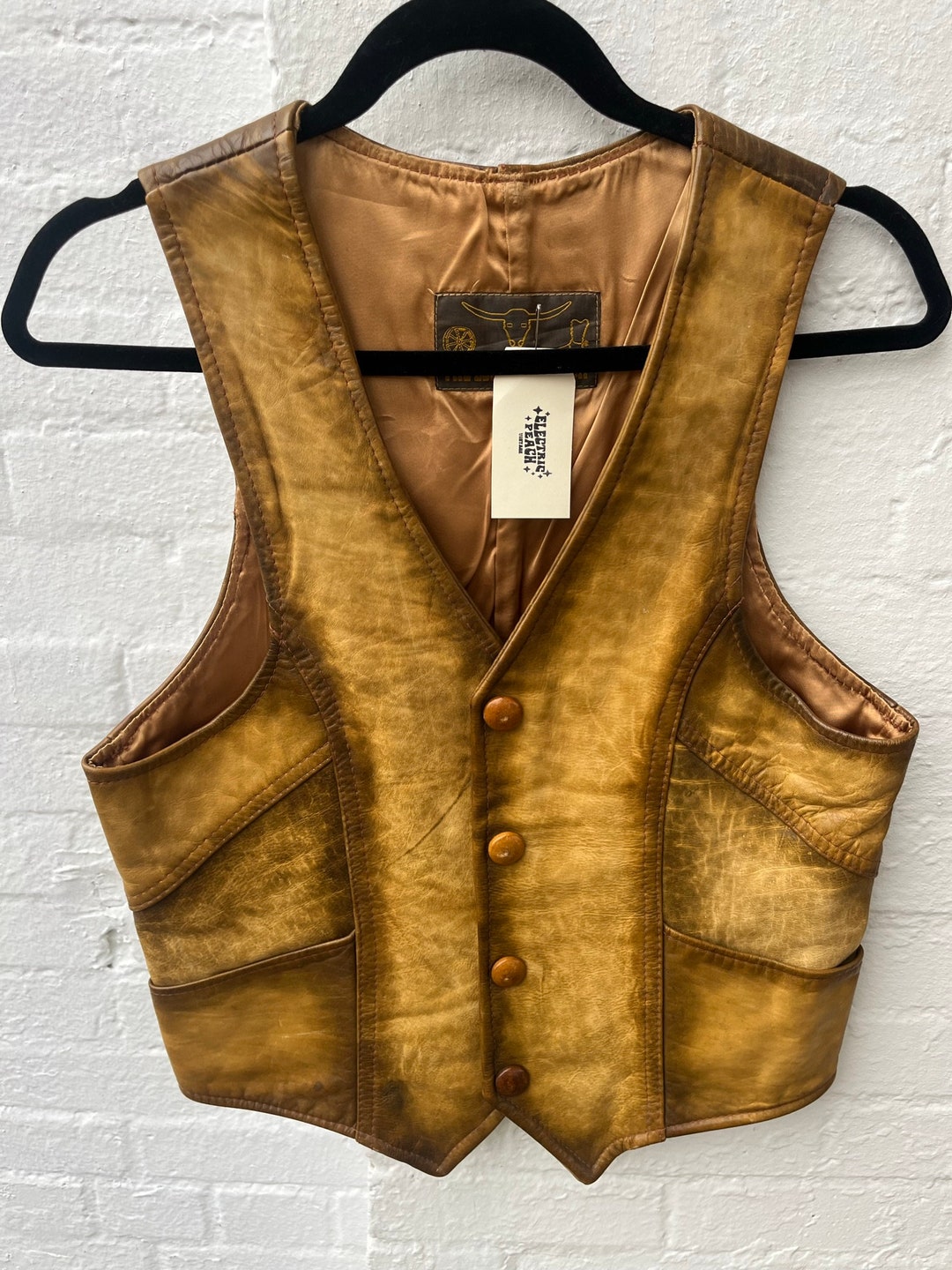 The Leather Ranch Vintage Vest - Etsy