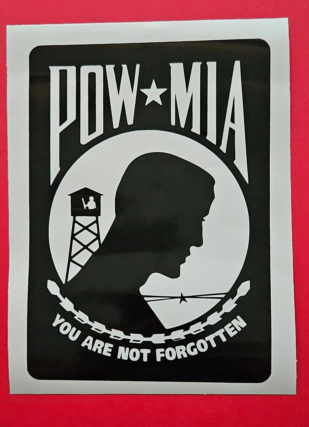 Prisoner of War, Missing in Action. Pow, Mia Decal Sticker - Etsy
