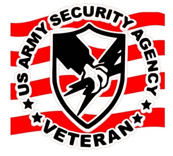 ASA Army Security Agency Decal Flag | Etsy