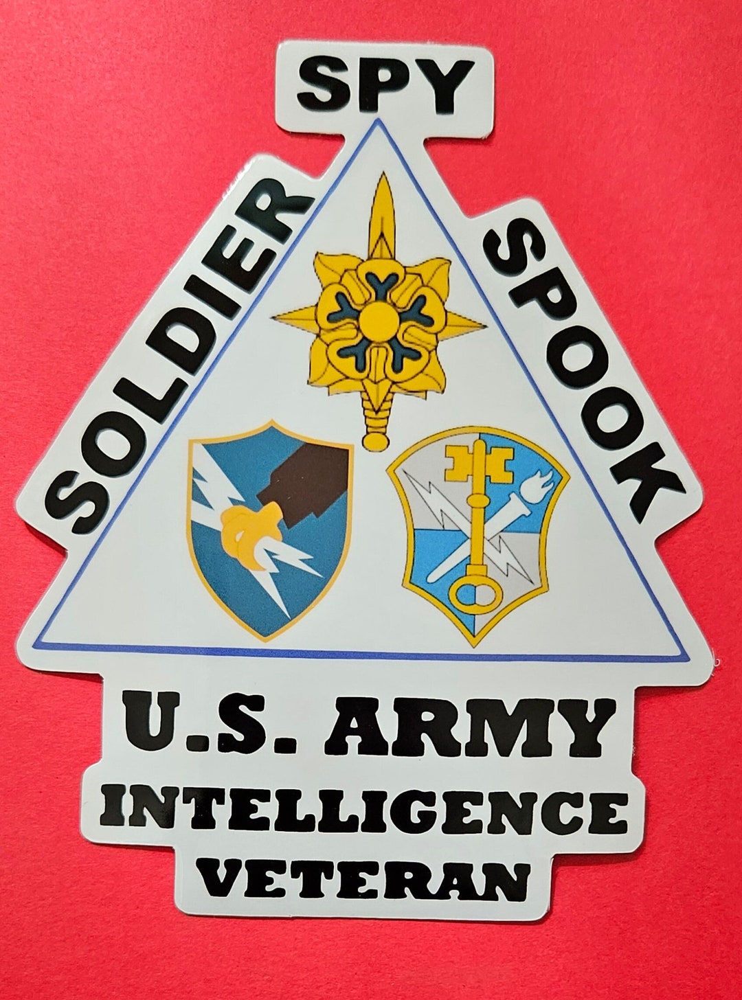 Army Intelligence Gloss Veteran Decal, Sticker. Spook, Spies, Soldiers ...