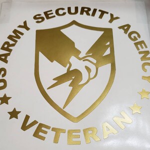 Army Security Agency, ASA Decal - Etsy
