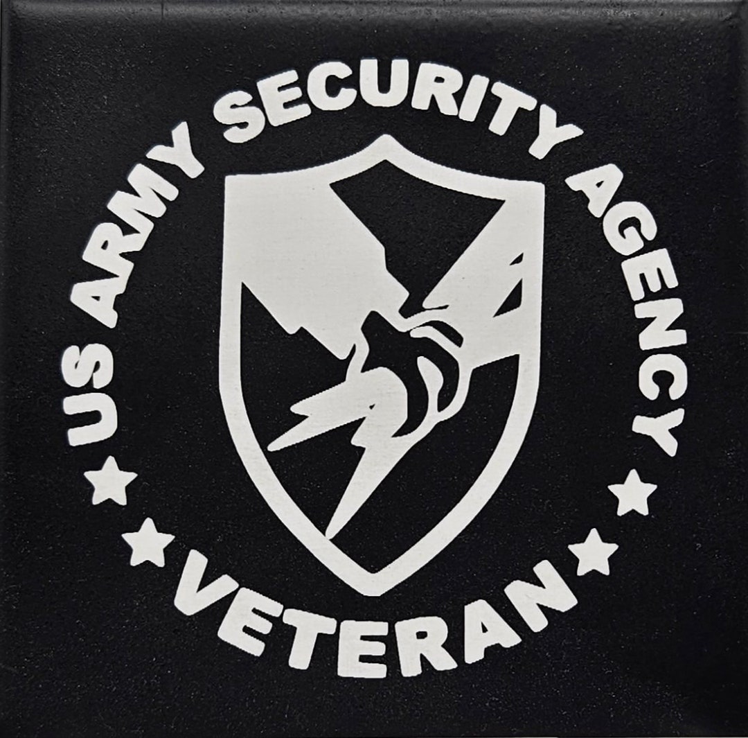 U.S. Army Security Agency Laser Engraved Ceramic Tile. ASA. - Etsy