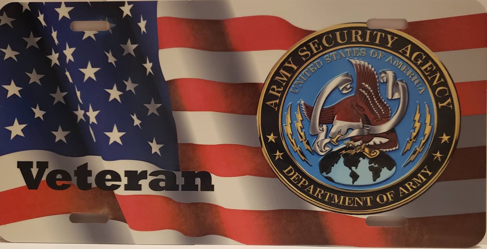 Army Security Agency License Plate, ASA, Veteran - Etsy