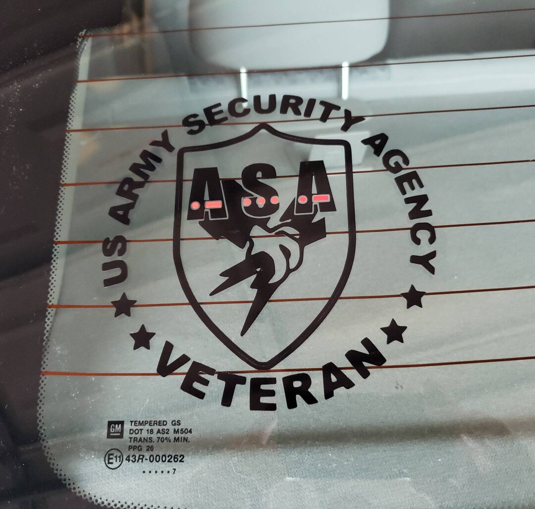 ASA Army Security Agency 058 / 05H Decal - Etsy