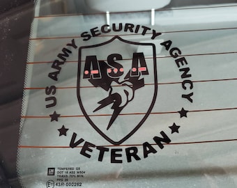 Army Security Agency, ASA Decal - Etsy