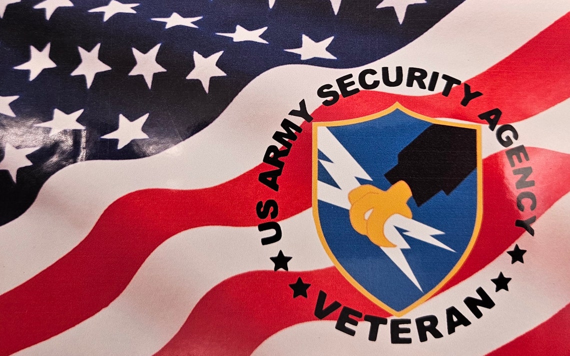 Army Security Agency ASA Flag Decal, Sticker - Etsy