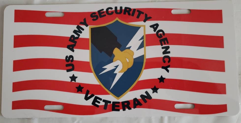 Army Security License Plate ASA - Etsy