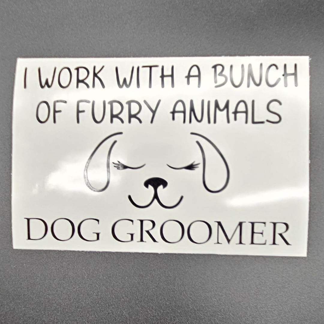 Dog Groomer Decal Sticker - Etsy